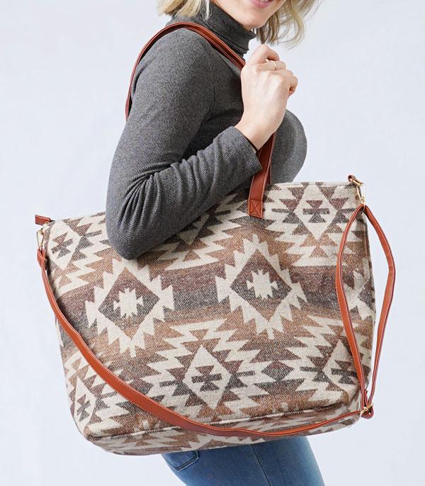 2 In 1 Print Tote Aztec Print Tote Bag Handbag – Tack-M-Up Stables
